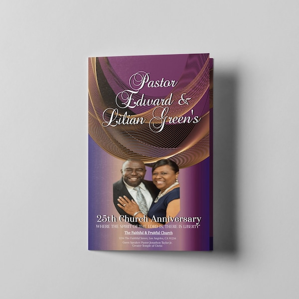 Pastoral Anniversary Program - Etsy