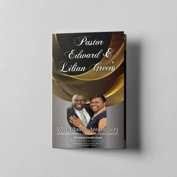 Black Church Pastor Anniversary Programs - Etsy