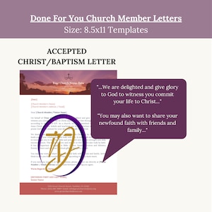 Church Welcome Letter Template | Canva Editable, Modern Design (digital ...