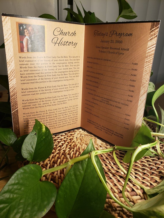 Church Anniversary Program Booklet