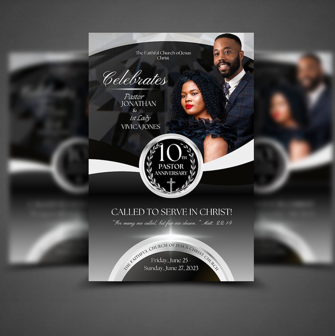 CANVA Church Poster | Editable Canva Template | Size 24in X 36in ...