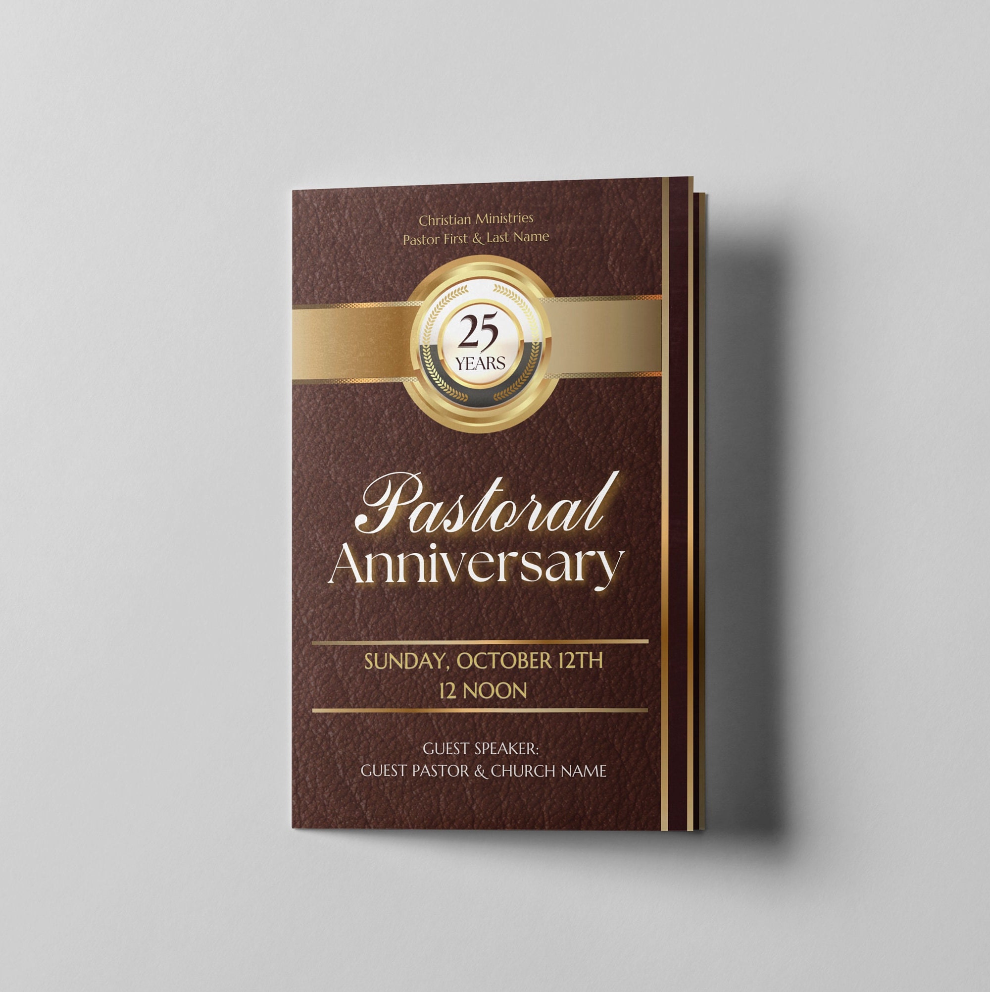 Church Anniversary Program Covers