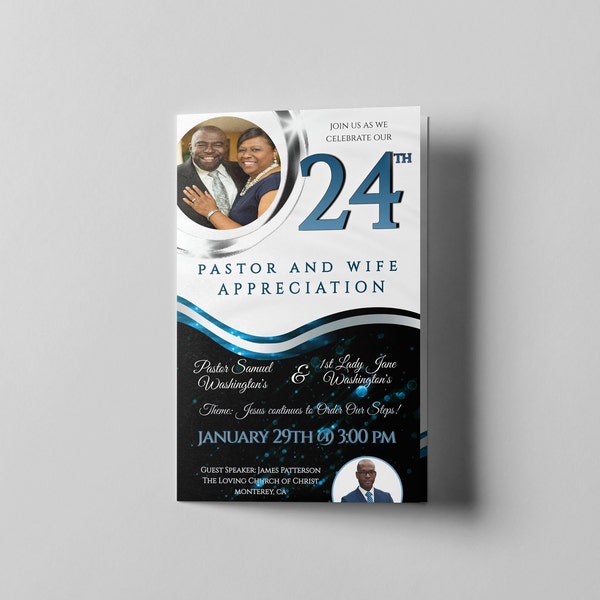 Pastor Installation Program Template - Etsy