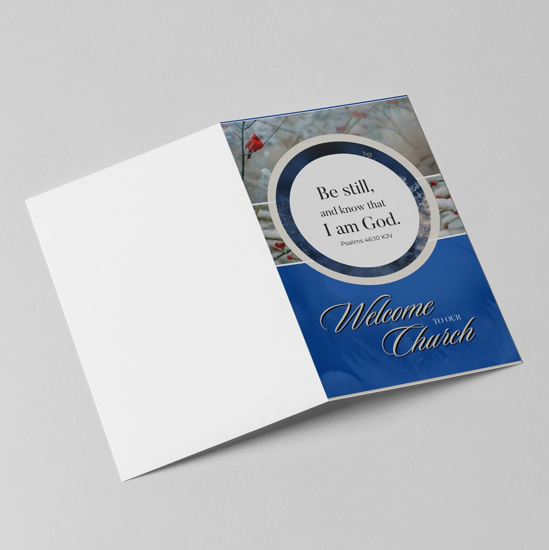 PDF Winter Church Bulletin Cover | PDF Digital Instant Download ...