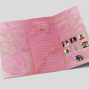 Women's Ministry Conference Program Template | Church Trifold (11x8.5 ...