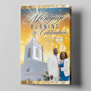 Church Mortgage Burning Ceremony Program Template | Canva Editable (2 ...