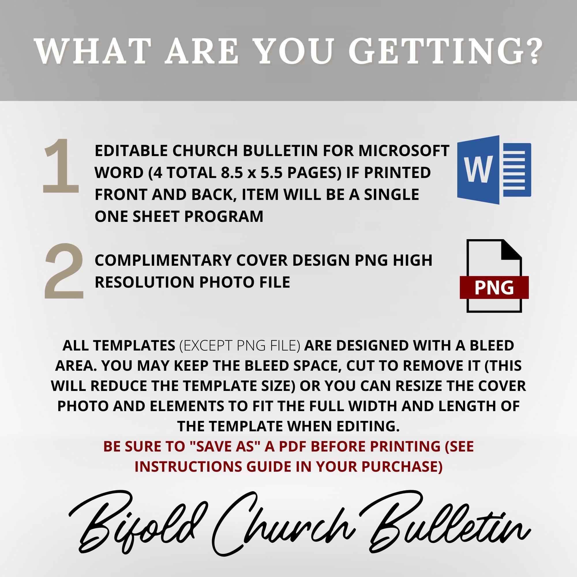 Editable Church Bulletin Template 4 Pages microsoft Word - Etsy Hong Kong