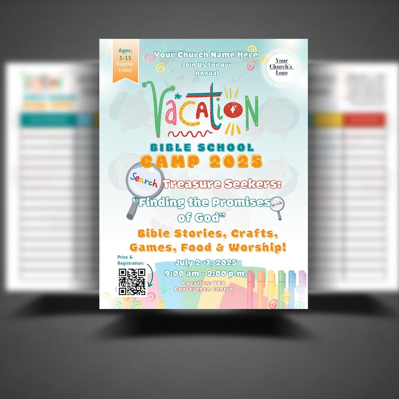 Vbs Sign in Sheet - Etsy