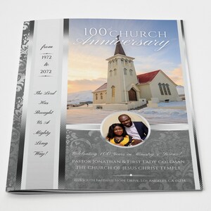 CANVA Church / Pastors Anniversary Service Program Template | Editable ...