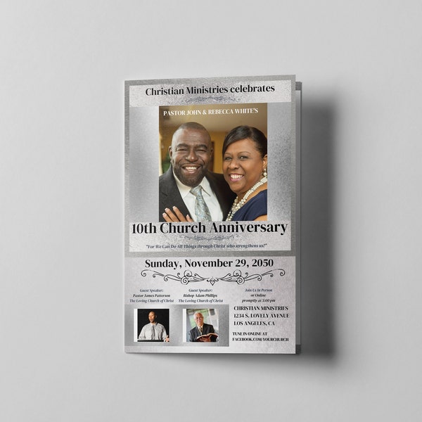 Pastor Retirement Program Template - Etsy