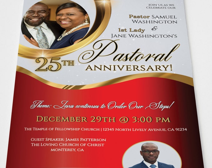 Pastor Appreciation Anniversary Personalized Photo Name Poem T Thank