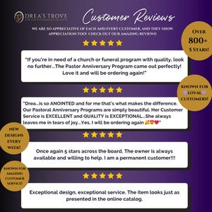 Church Anniversary Program Template | Editable in Corjl | Vintage Royal ...