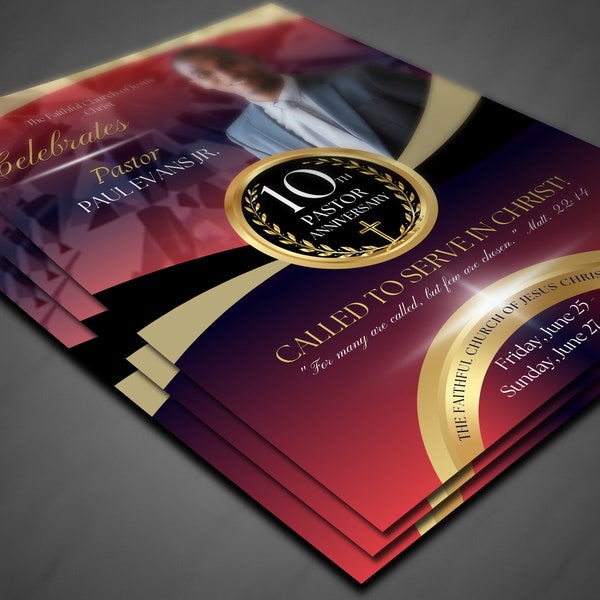 Church Program Double Sided Canva - Etsy