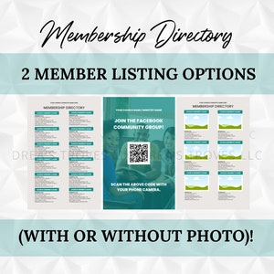 Church Membership Directory Template | Canva Editable (8.5x5.5 Booklet ...