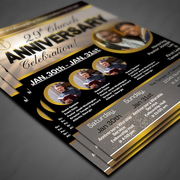 Black Church Pastor Anniversary Programs - Etsy