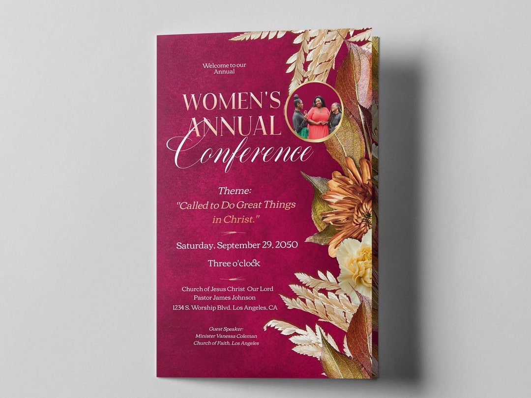 Womens Ministry Program | Editable in Corjl | Defined Joy | Conference ...