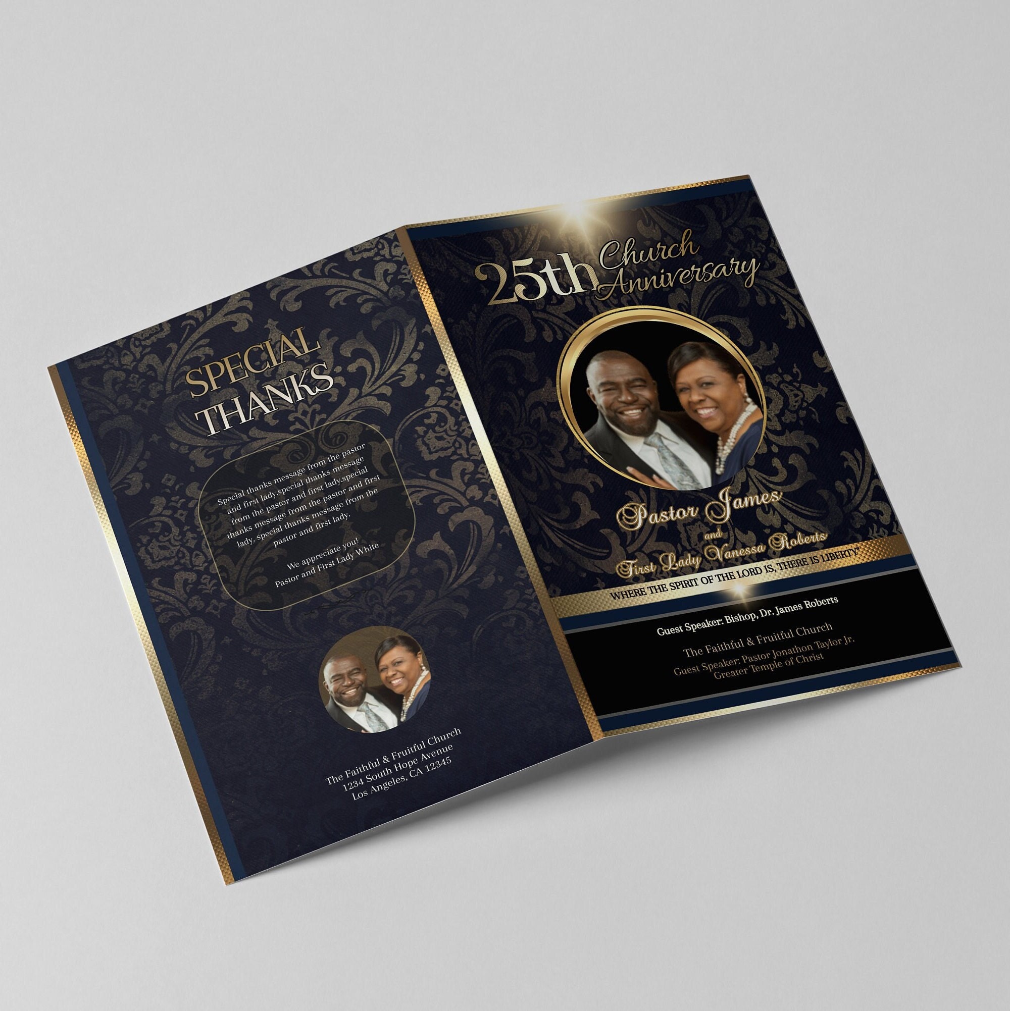 Church Anniversary Program Cover