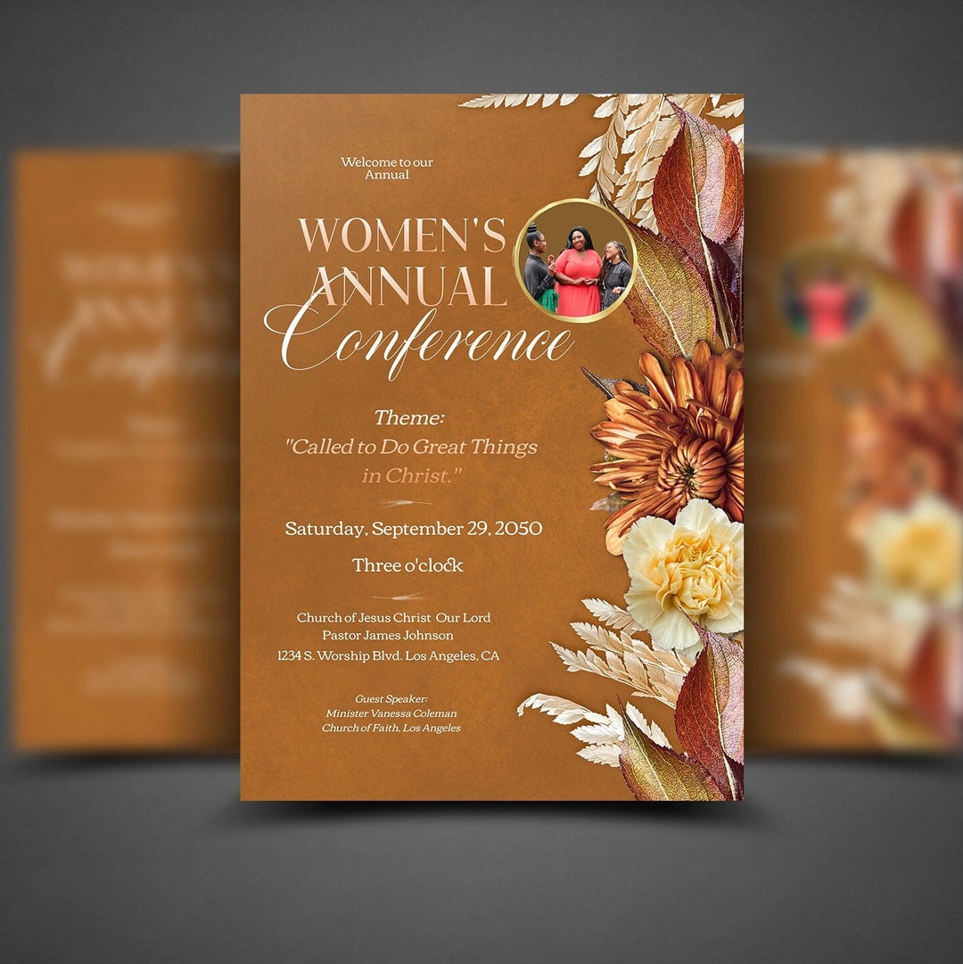 Women's Ministry Invitation Template Defined Grace Editable Text and ...