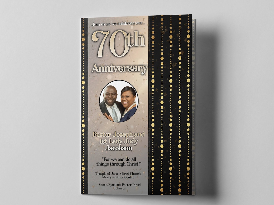 CORJL Church Anniversary Program | Editable Template in Corjl | Drop ...