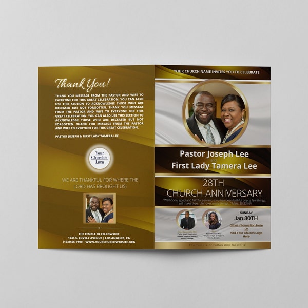 Black Church Pastor Anniversary Programs - Etsy