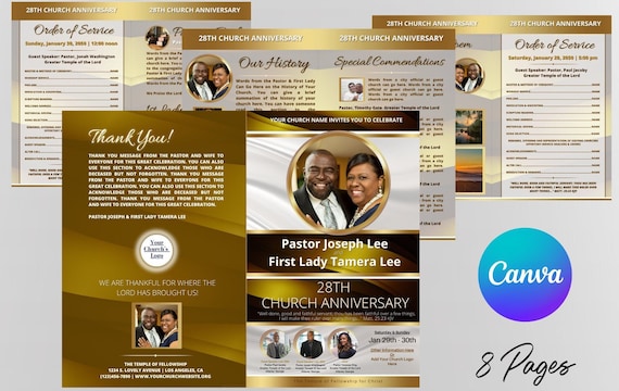 Church Anniversary Program Booklet