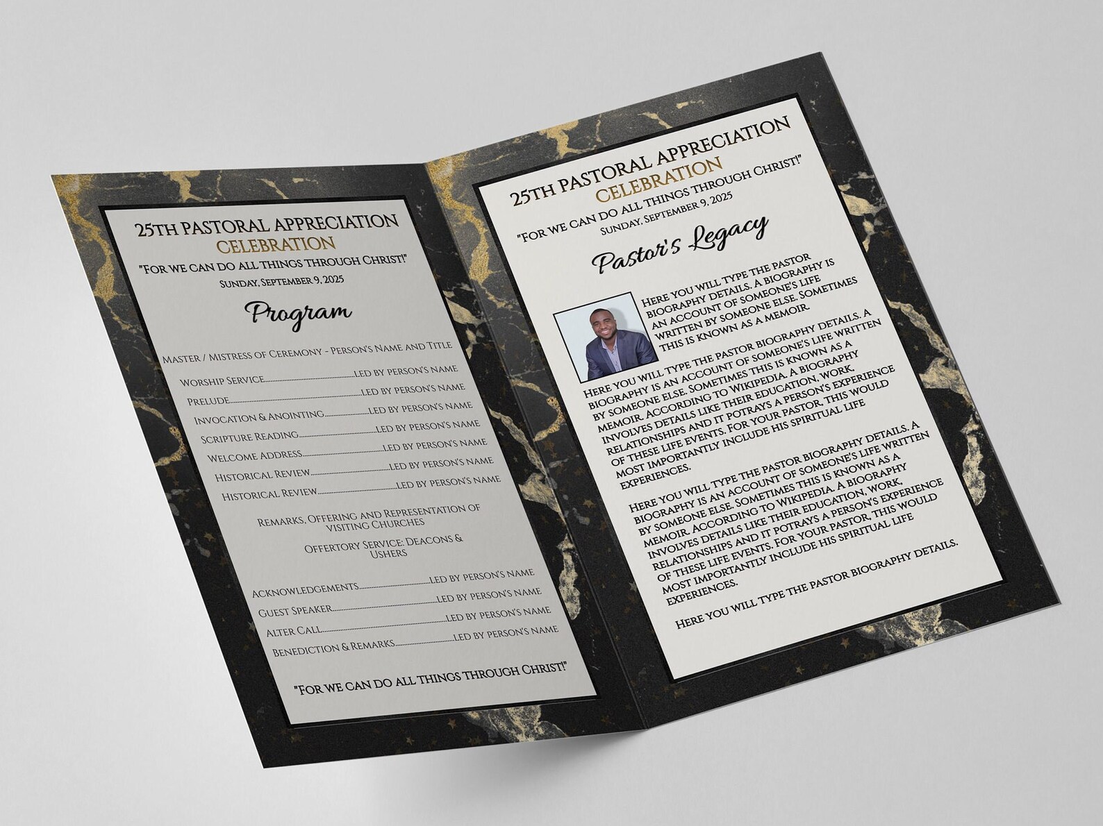 CORJL Pastor Appreciation | Church Anniversary Mens Day Program ...