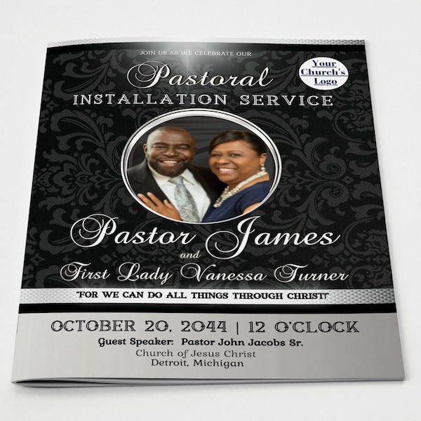 11x17 Programs Pastor Installation - Etsy