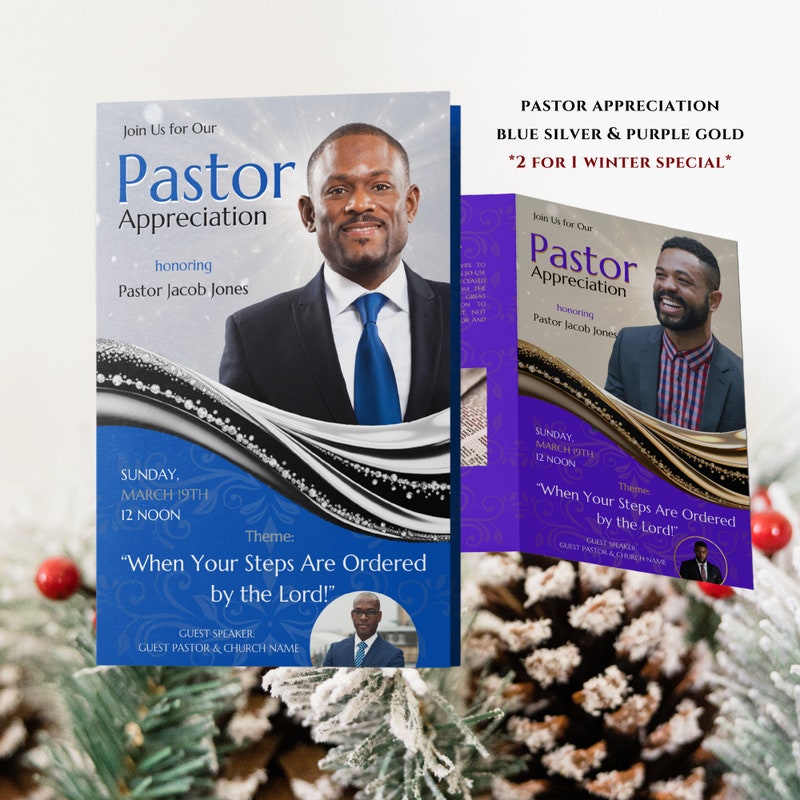Modern Pastor Card - Etsy