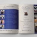Blue & Gold Pastor Anniversary Program Template | Church Booklet (canva ...