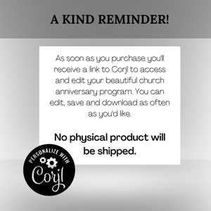 Pastor Appreciation Service Program Template Editable in - Etsy