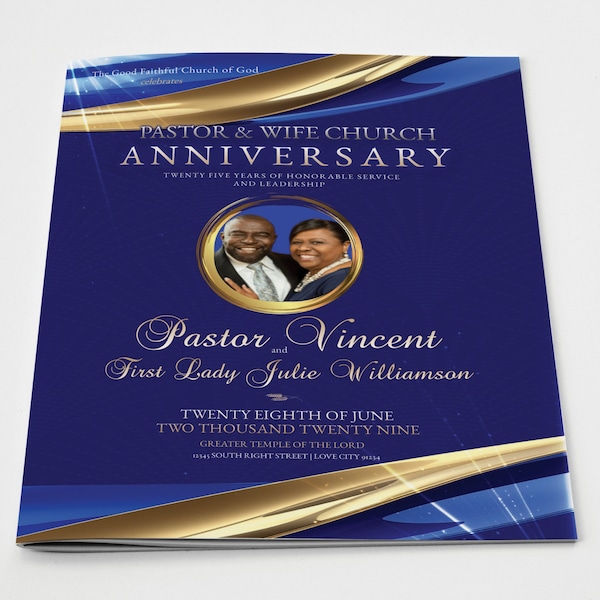 Pastoral Anniversary Program - Etsy