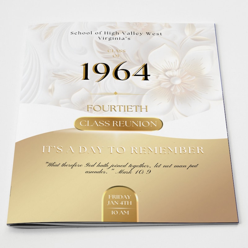 Family Reunion Banquet Program - Etsy