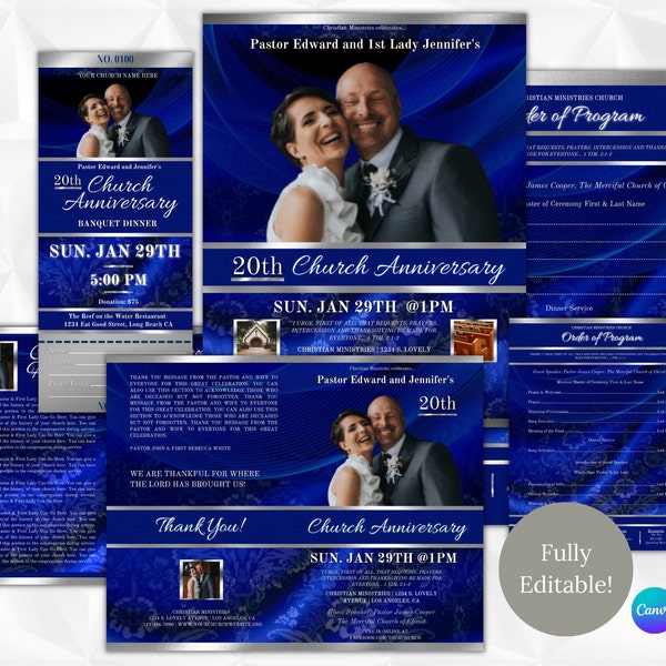 Church Usher Anniversary Program - Etsy