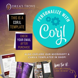 CORJL Church Anniversary Double Sided Program - Any Blue Silver | Editable in Corjl | One Sheet ...