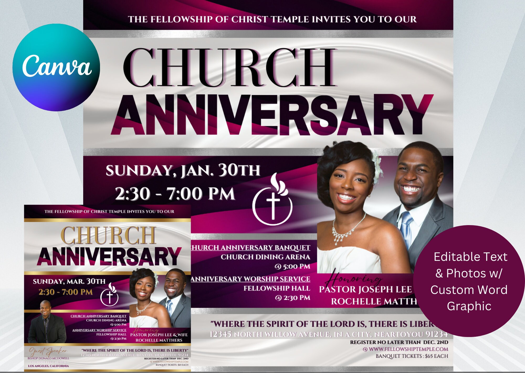 Church Anniversary Banners