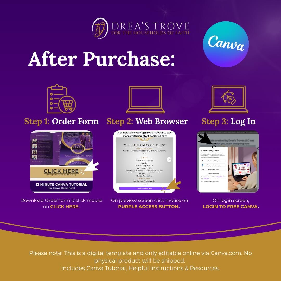 Church Usher Day Program Template | Anniversary, Communion, Pack a Pew ...