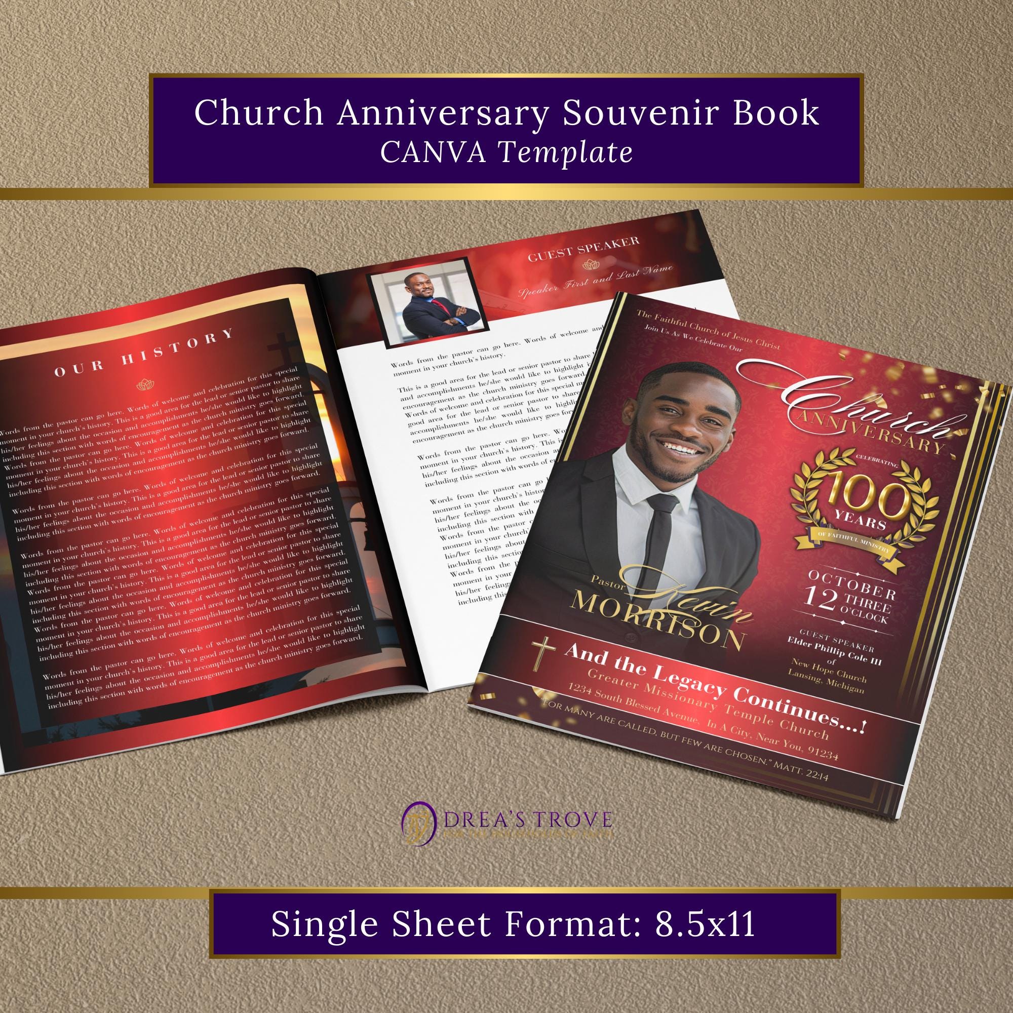 Sample Church Souvenir Booklet
