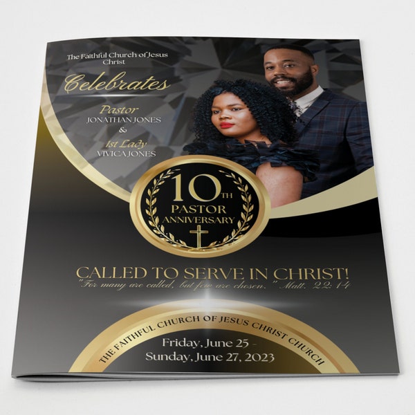 Church Anniversary Booklet - Etsy