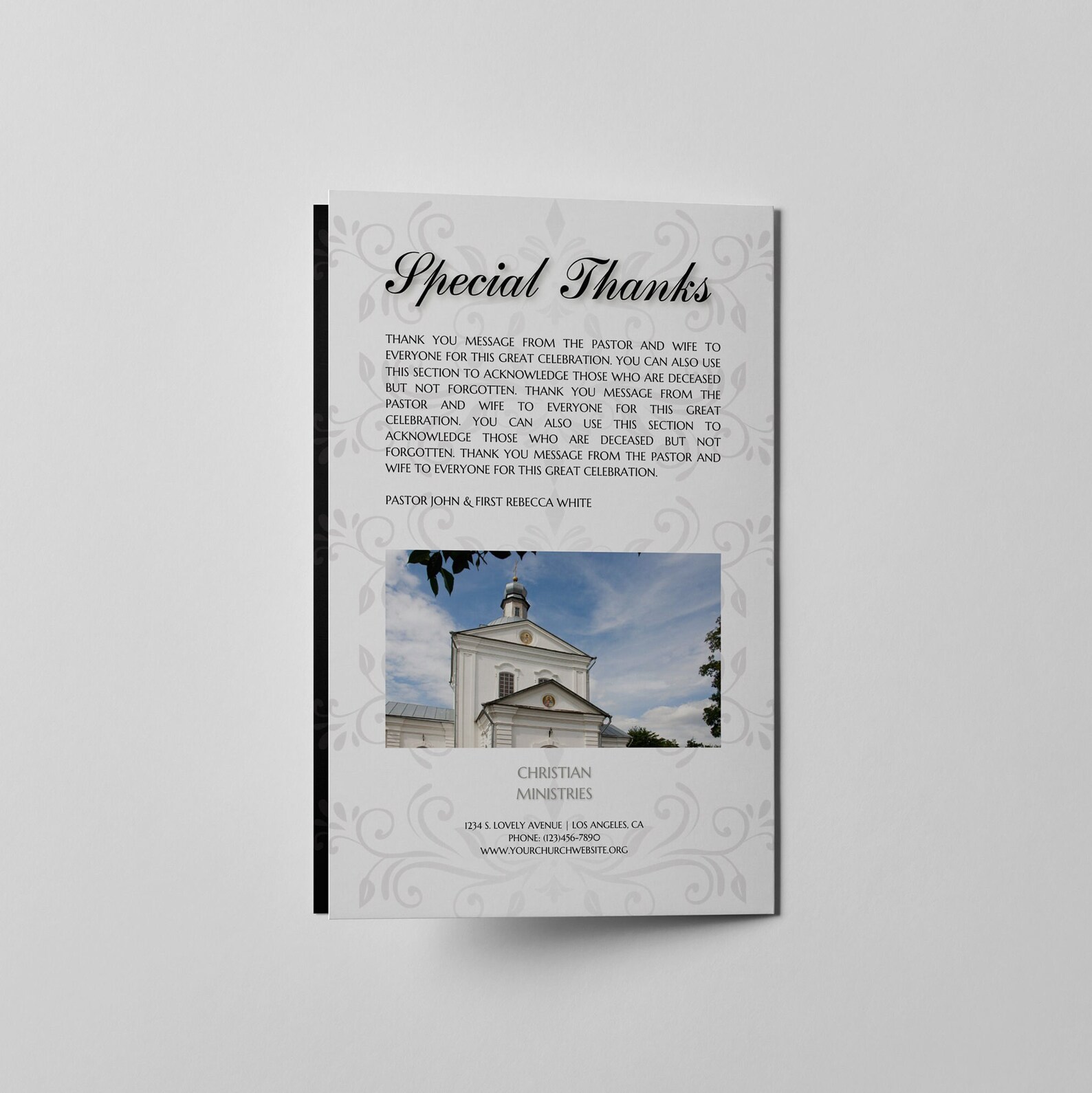 CANVA Pastor Appreciation Program | Editable Canva Template Bundle K200 ...