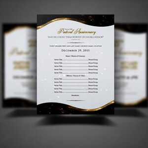 CORJL Church Anniversary Flyer | Pastor Appreciation Template - Silver ...