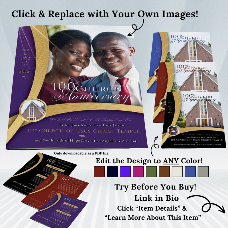 Souvenir Booklet Template - Etsy