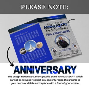 CANVA Pastor Appreciation / Anniversary Program | Editable Canva ...