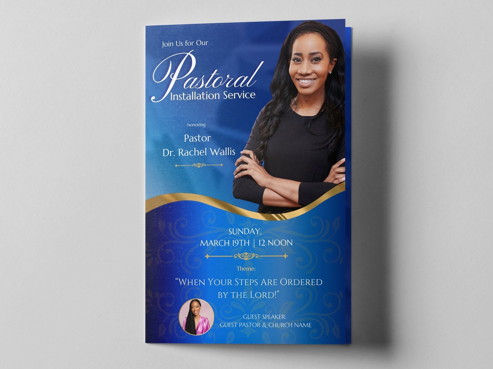Pastoral Installation Program Template | Church Inauguration (digital ...