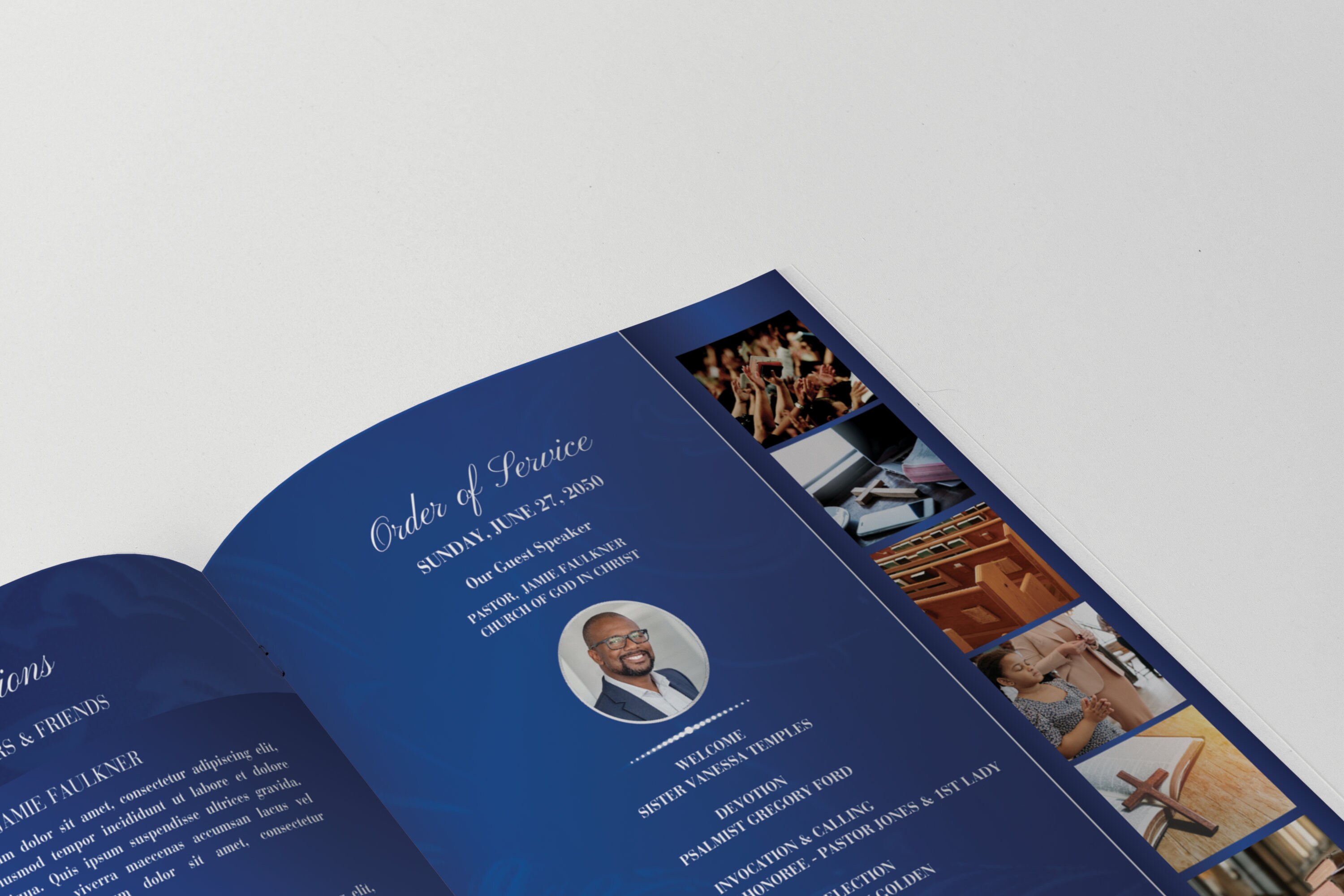 Canva Pastoral Installation Pastor Program Template | Editable in Canva ...