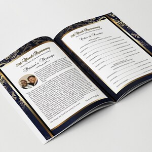 CORJL Church / Pastoral Anniversary Program Template | Editable ...