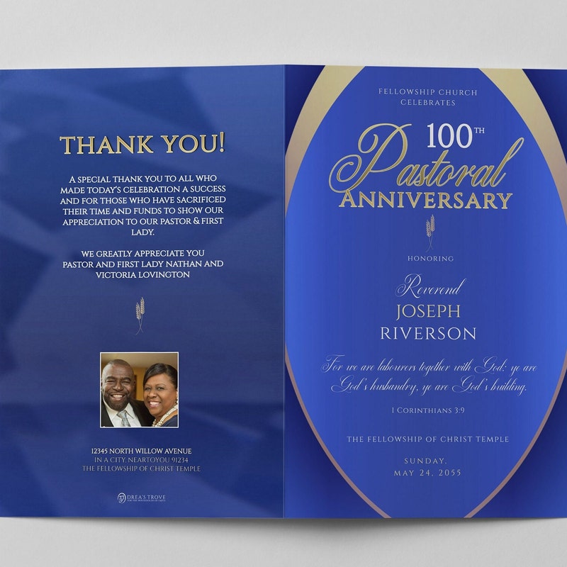 Ushers Anniversary Program - Etsy