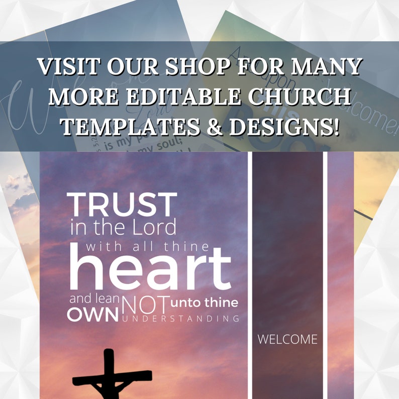 Church Souvenir Book Ad DIY Photo Templates Editable in - Etsy