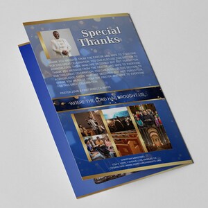 CANVA Pastor Retirement Template | Pastor Appreciation Editable Church ...