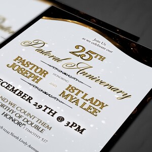 CORJL Church Anniversary Flyer | Pastor Appreciation Template - Silver ...
