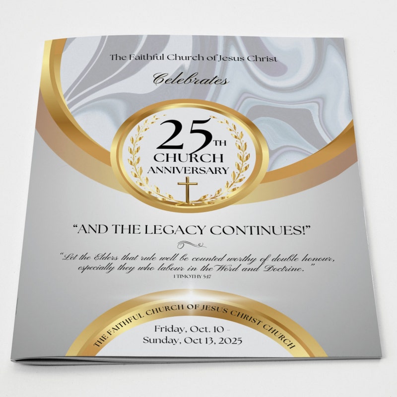 Church Program Cover Blue - Etsy